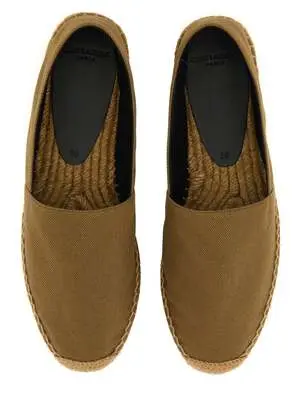 Saint Laurent Espadrilles In Gabardine - Green
