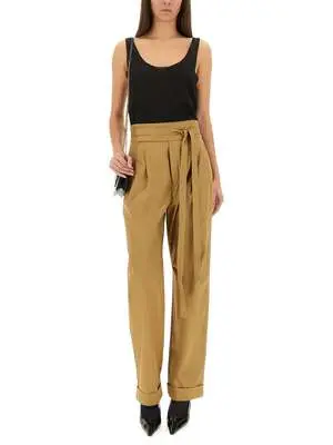 Saint Laurent Gurkha Serge Pants - Cream