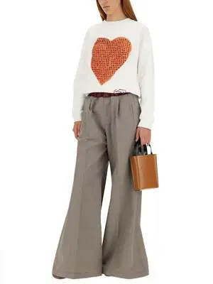 Marni Checked Wool Blend Trousers - Multicolor