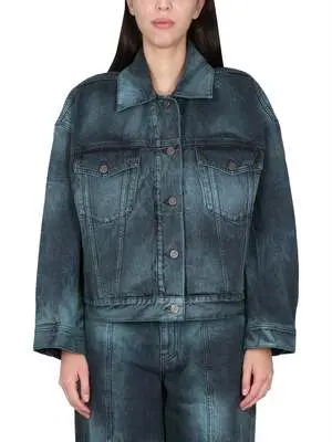 Stella McCartney Tie Dye Denim Jacket - Blue