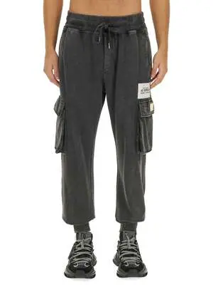Dolce & Gabbana Jogging Pants With Logo - Gray