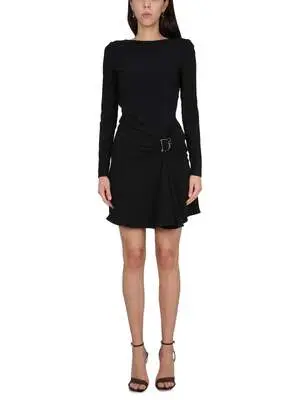 Dsquared2 Statement Dress With Drape Detail - Black