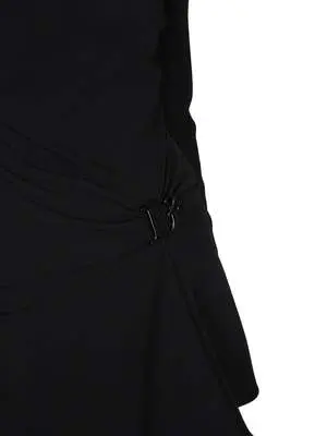 Dsquared2 Statement Dress With Drape Detail - Black