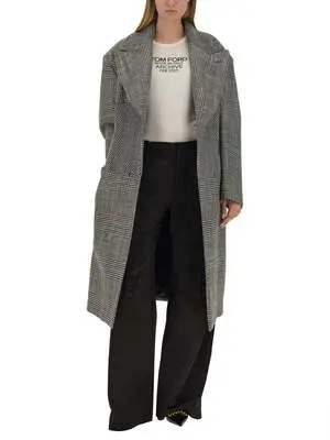 TOM FORD Wool Patchwork Coat