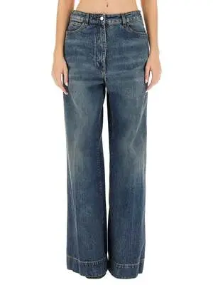 Etro Jeans With Embroidered Pegasus - Blue
