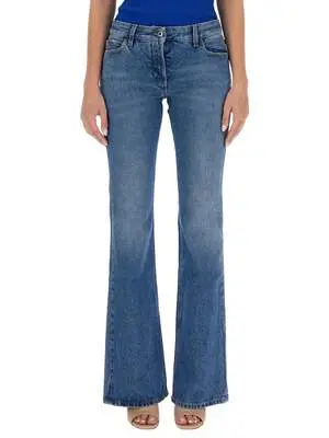 Off-White Flare Jeans - Blue
