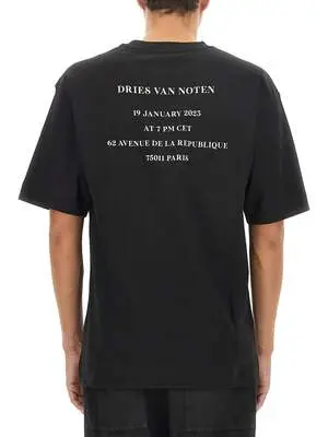 Dries Van Noten T-shirt With Logo - Black