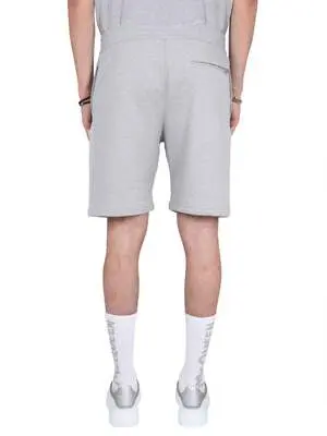 Alexander McQueen Graffiti Logo Print Bermuda Shorts - Gray