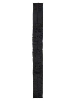 Saint Laurent Scarf With Logo - Black