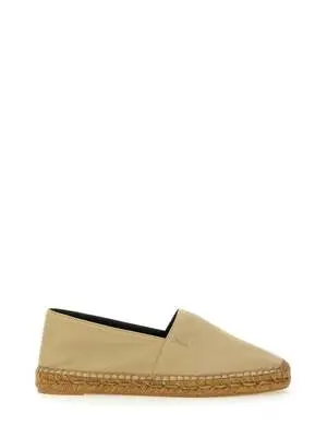 Saint Laurent Espadrille In Gabardine - Cream