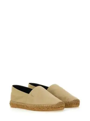 Saint Laurent Espadrille In Gabardine - Cream