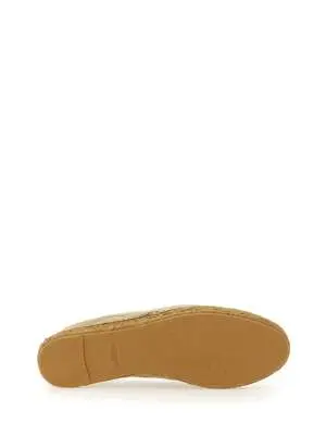 Saint Laurent Espadrille In Gabardine - Cream