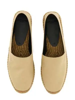 Saint Laurent Espadrille In Gabardine - Cream