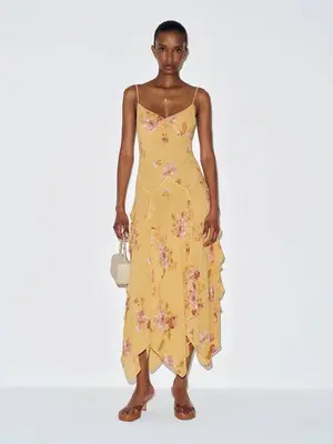 REFORMATION Allissa Dress Yellow