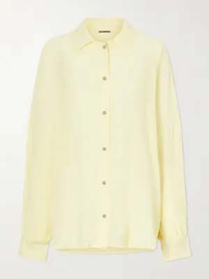 AWAY THAT DAY Maldives Crepon Shirt - Yellow