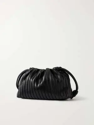 Loewe Flamenco Pleated Leather Shoulder Bag