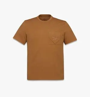 Mcm Essential Logo Pocket T-shirt - Cognac