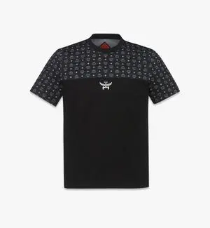 Mcm Monogram Print T-shirt - Black