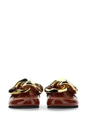 JW Anderson Chain Detail Mules - Brown