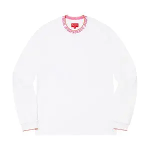 Supreme Old English Collar Logo Long-sleeve Top - White