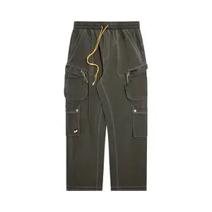 DIET STARTS MONDAY Contrast Cargo Pants 'olive