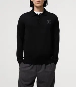Burberry Wool Ekd Polo Shirt