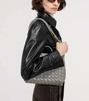 Bottega Veneta Nappa Leather Andiamo Shoulder Bag
