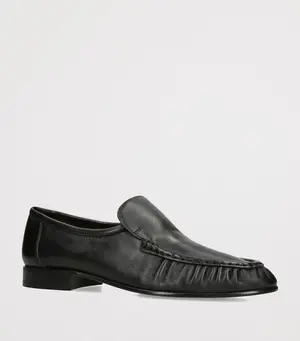 THE ROW Soft Moccasin Two Leather Loafers