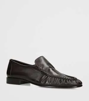 THE ROW Soft Moccasin Two Leather Loafers