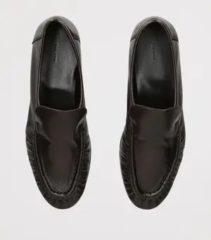 THE ROW Soft Moccasin Two Leather Loafers