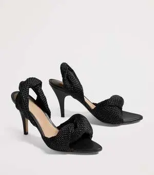 Bottega Veneta Lambskin Woven Grace Slingback Sandals