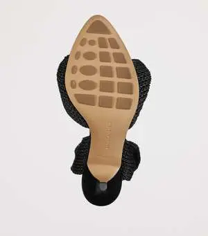 Bottega Veneta Lambskin Woven Grace Slingback Sandals