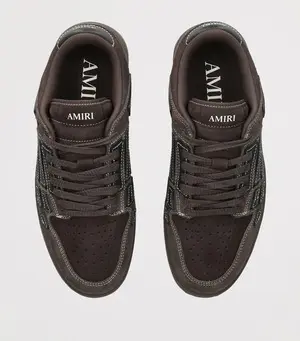 Amiri Leather-suede Skel Top Low Sneakers