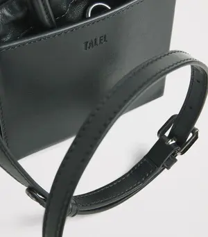 TALEL PARIS Leather Triangle Top Handle Bag