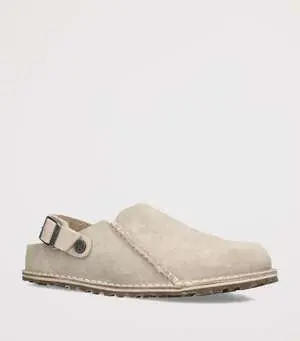 BIRKENSTOCK Suede Lutry Clogs