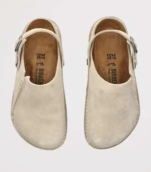 BIRKENSTOCK Suede Lutry Clogs