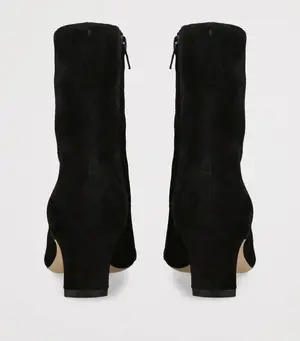 Staud Suede Wally Heeled Ankle Boots 55