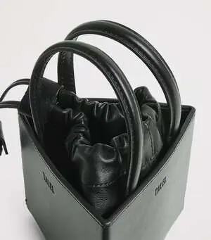 TALEL PARIS Leather Triangle Top Handle Bag