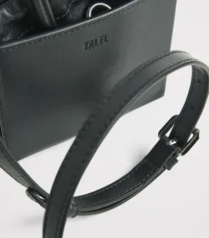 TALEL PARIS Leather Triangle Top Handle Bag