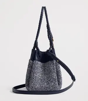 Bottega Veneta Raffia Parachute Shoulder Bag