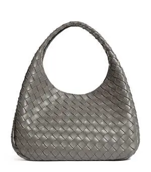 Bottega Veneta Campana Shoulder Bag - Grey