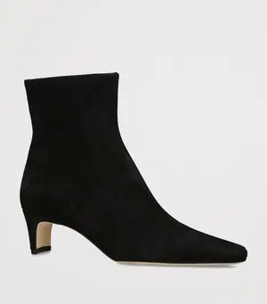 Staud Suede Wally Heeled Ankle Boots