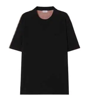Burberry Cotton Check Back T-shirt