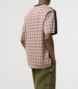Burberry Cotton Check Back T-shirt