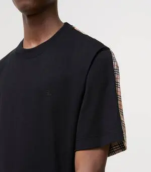 Burberry Cotton Check Back T-shirt
