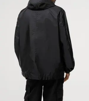 Burberry Pembrey Hooded Jacket With Leather Trims