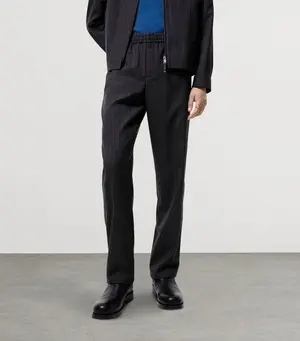 Burberry Wool Pinstripe Sweatpants