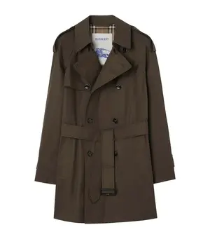 Burberry Cotton Gabardine Leadenham Trench Coat