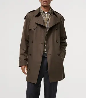 Burberry Cotton Gabardine Leadenham Trench Coat