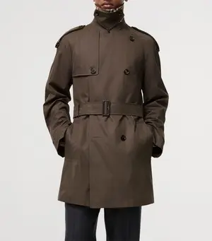 Burberry Cotton Gabardine Leadenham Trench Coat